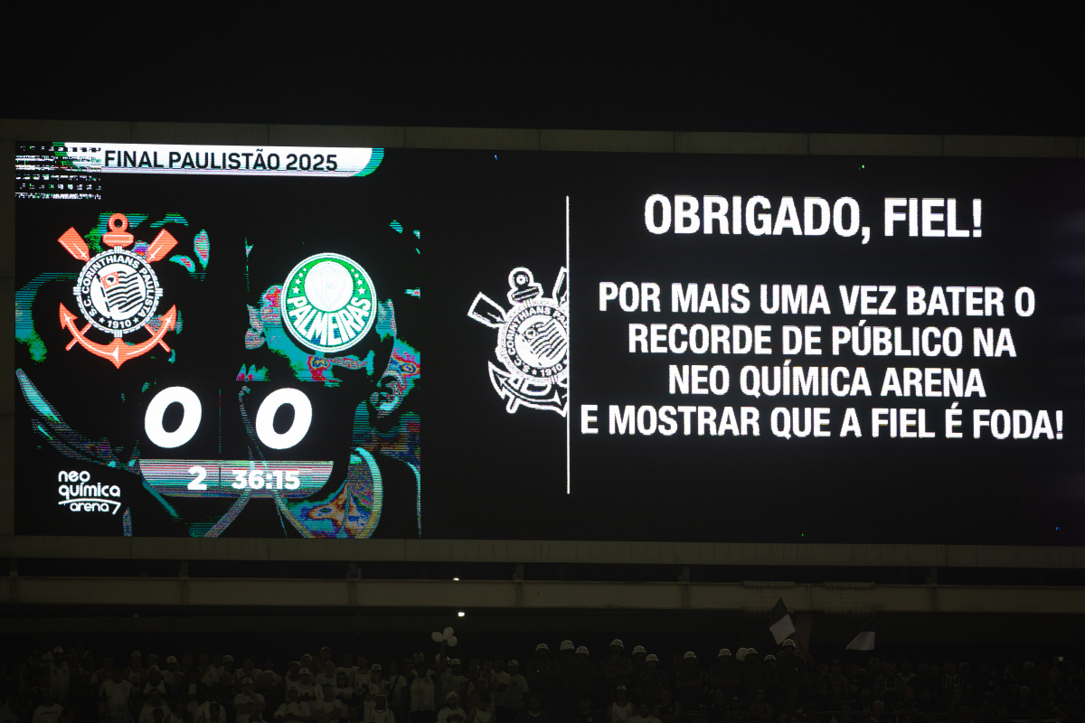 Corinthians 0 x 0 Palmeiras - Final - Paulista 2025