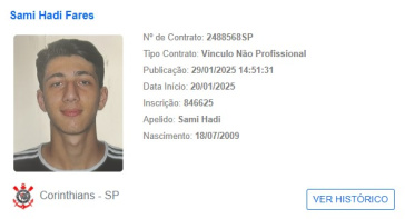 Corinthians contrata zagueiro com passagens pelo Santo André e pela várzea para o Sub-17