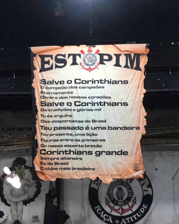 Organizada do Corinthians anuncia tema da 115ª bandeira em ação de ...