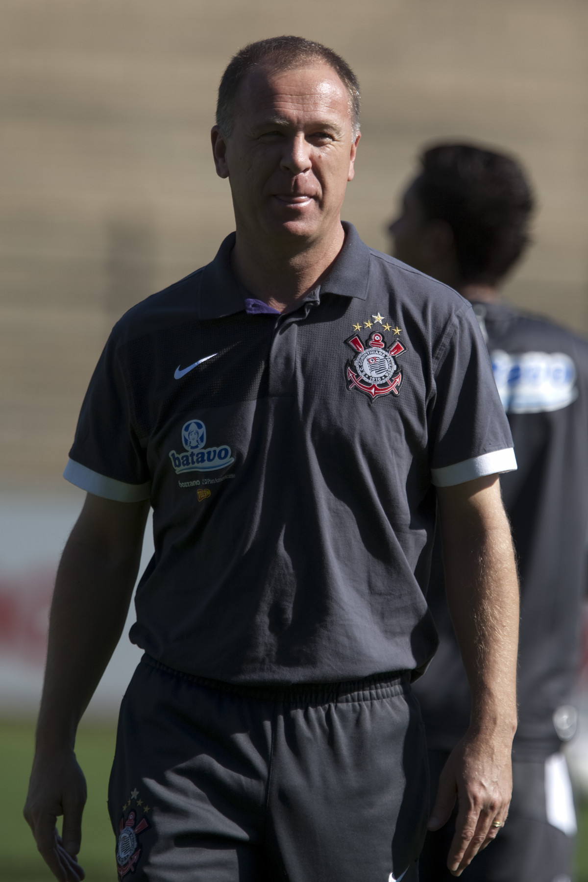 Mano Menezes Durante O Treino Do Corinthians Realizado Esta Tarde No