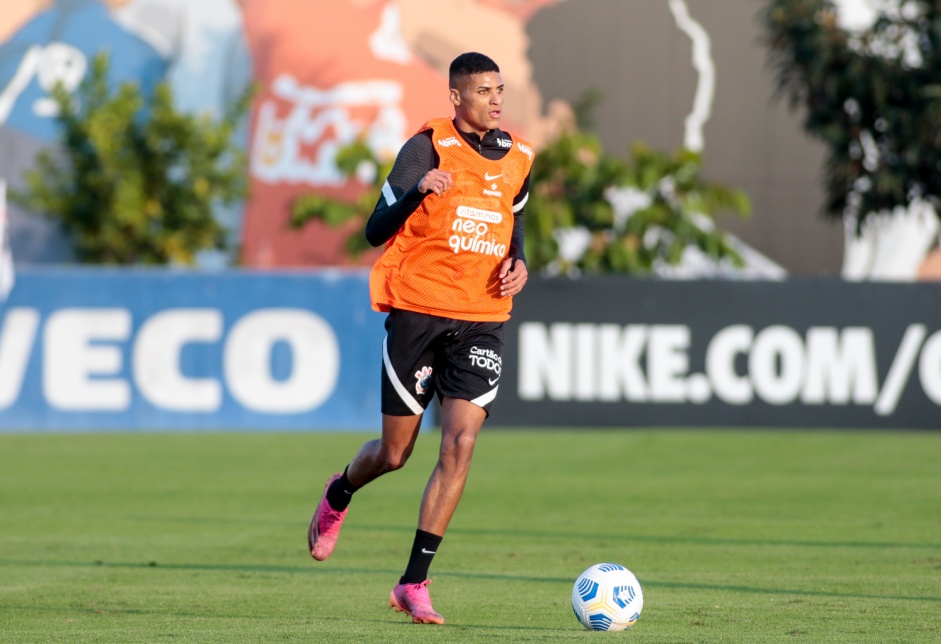 Rodrigo Varanda durante treino do Corinthians no CT Dr. Joaquim Grava