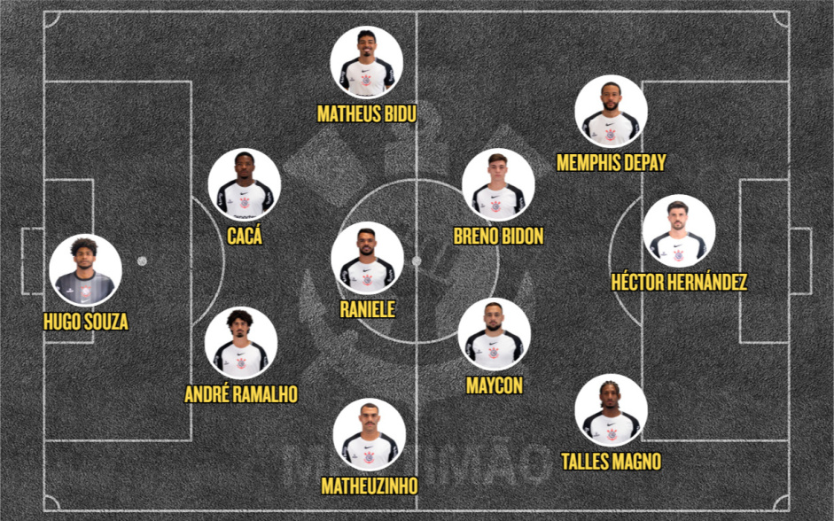 Corinthians está escalado para enfrentar o Vitória no Campeonato Brasileiro